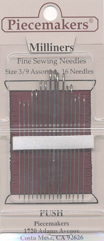 --Piecemaker Milliners / Straw Needles Assorted Sizes 3/9 (#12-M3/9 ...