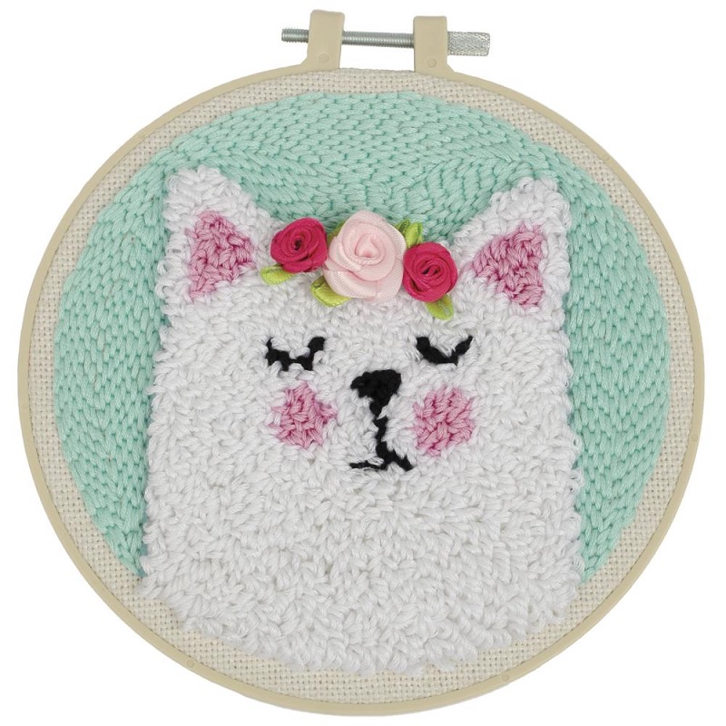 Cat - Punch Needle Kit 6": Stitch-It Central