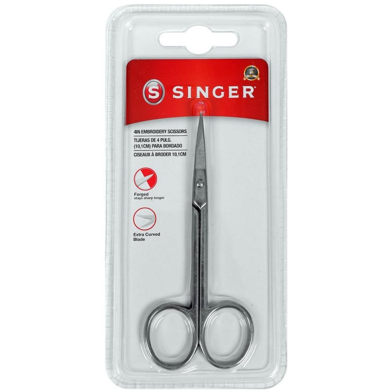 Singer Extra Curved Embroidery Scissors 4": Stitch-It Central