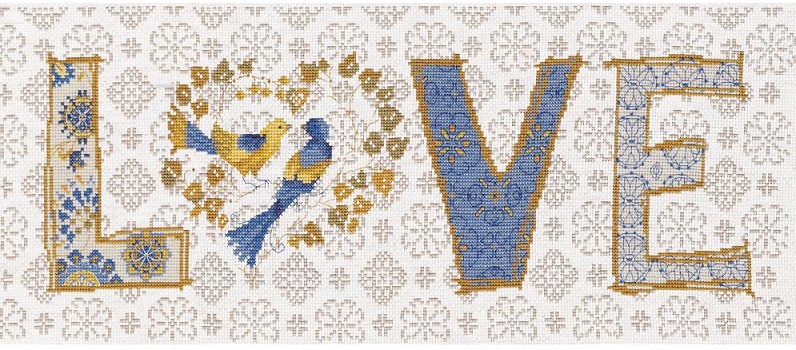 LOVE (14 Count) - Cross Stitch Kit 8"X20": Stitch-It Central