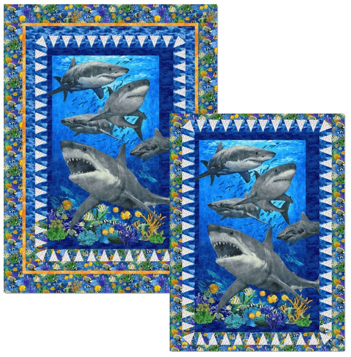 Shark Bite PTN2746 - Quilting Pattern: Stitch-It Central