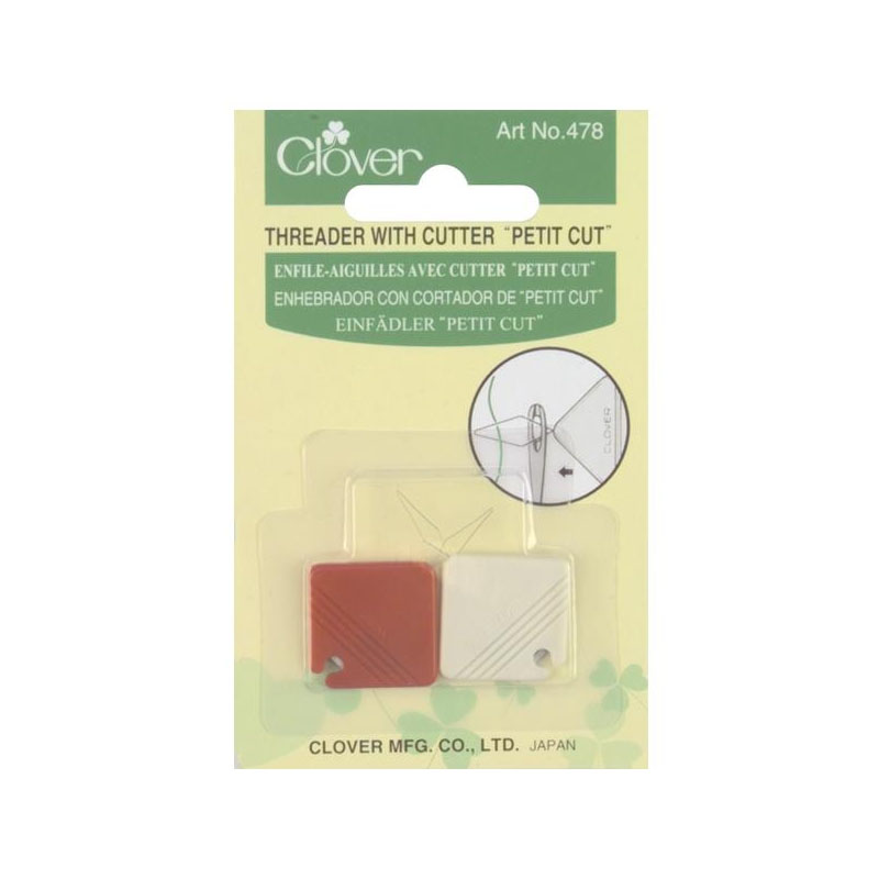 Clover Petite Needle Threader W/Cutter: Stitch-It Central