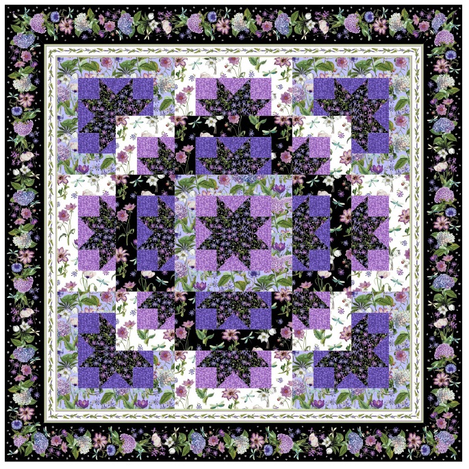 Periwinkle Perennials PTN2737 - Quilting Pattern: Stitch-It Central