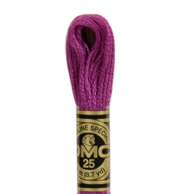 #34 Dark Fuchsia - DMC 6-Strand Cotton Floss: Stitch-It Central