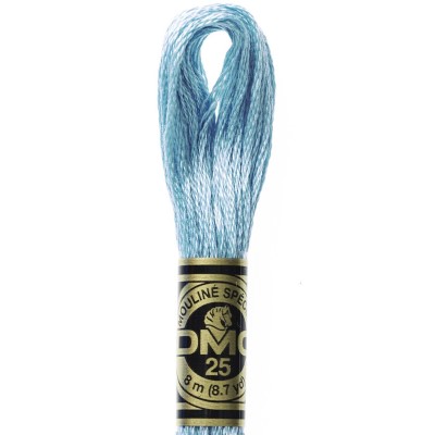 #519 Sky Blue - DMC 6-Strand Cotton Floss: Stitch-It Central