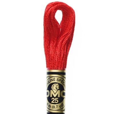 #666 Bright Red - DMC 6-Strand Cotton Floss: Stitch-It Central