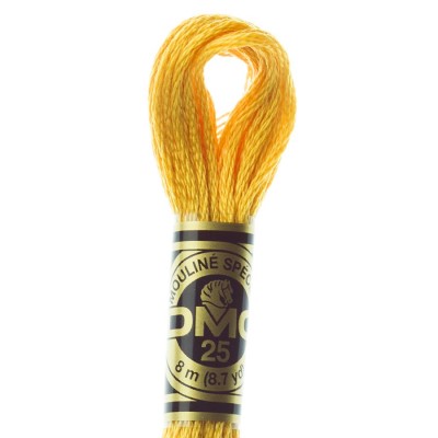 #728 Topaz - DMC 6-Strand Cotton Floss: Stitch-It Central