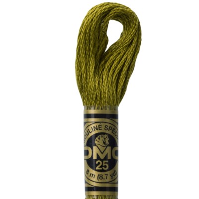 #732 Olive Green - DMC 6-Strand Cotton Floss: Stitch-It Central