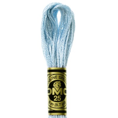 #800 Pale Delft Blue - DMC 6-Strand Cotton Floss: Stitch-It Central