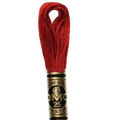 #817 V-Dark Coral Red - DMC 6-Strand Cotton Floss: Stitch-It Central