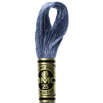 #931 Medium Antique Blue - DMC 6-Strand Cotton Floss: Stitch-It Central
