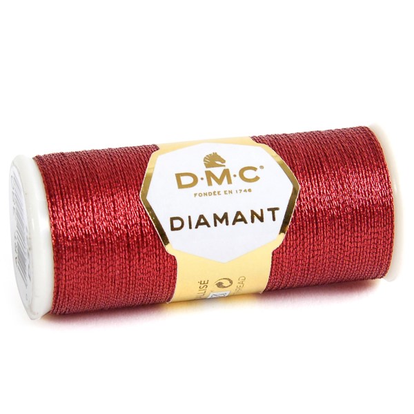 D321 Red Ruby - DMC Diamant Metallic Thread: Stitch-It Central