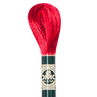 S321 Bright Red - DMC Satin Floss: Stitch-It Central