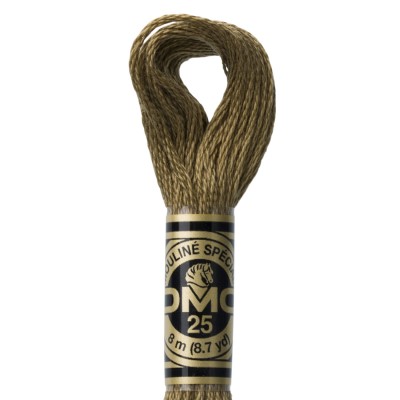 #611 Drab Brown - DMC 6-Strand Cotton Floss: Stitch-It Central