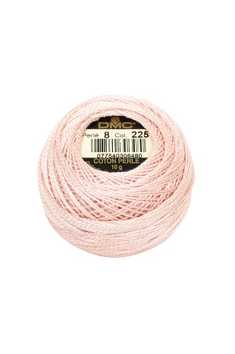 225 - Ultra Very Light Shell Pink DMC Pearl Cotton Ball Size 12: Stitch ...