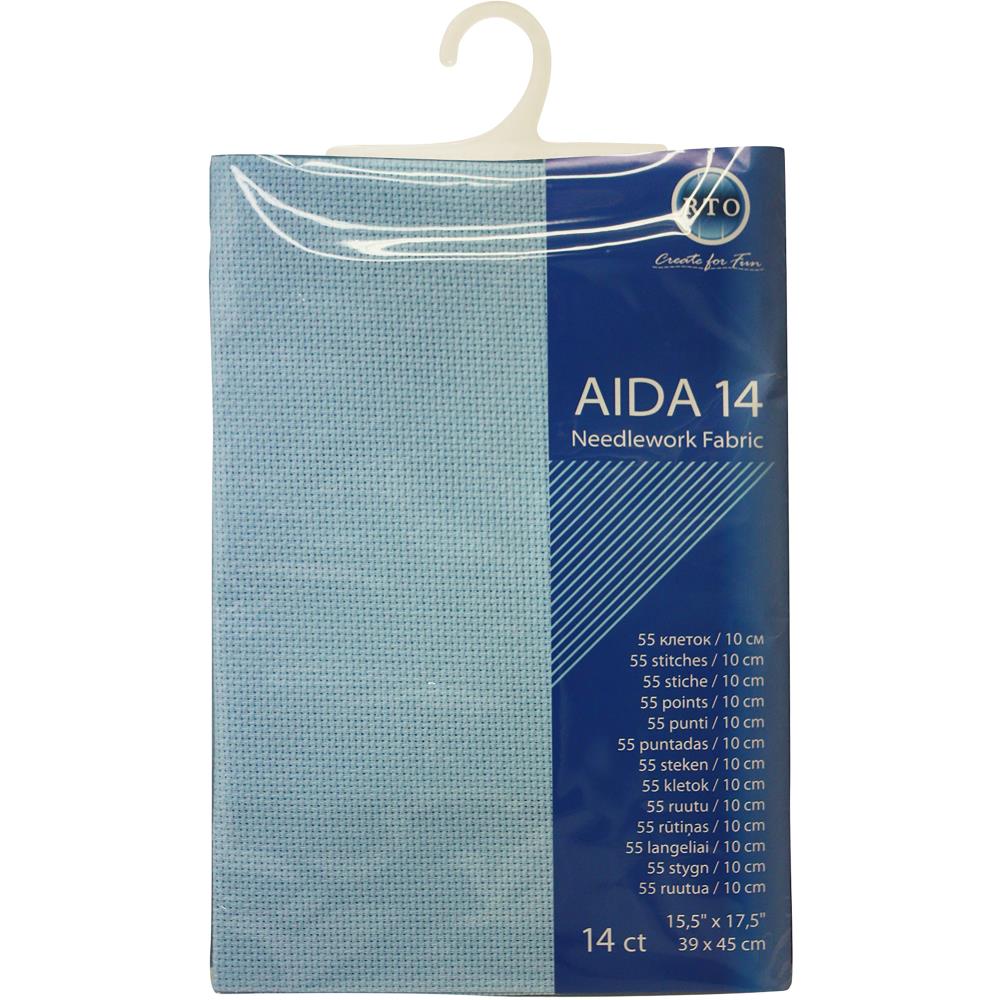 14 Count Aida - RTO - Blue - 15"x18": Stitch-It Central