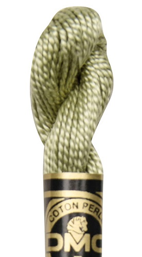 3013 - Light Khaki Green DMC Pearl Cotton Skein Size 5: Stitch-It Central