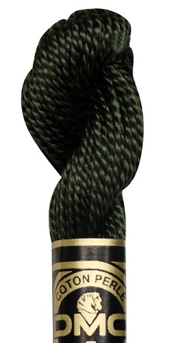 934 - Black Avocado Green DMC Pearl Cotton Skein Size 3: Stitch-It Central
