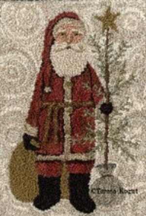 PN101 Country Santa - Punch Needle Pattern: Stitch-It Central