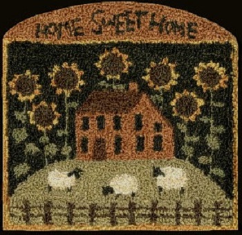 PN086 Sunflower House - Punch Needle Pattern: Stitch-It Central
