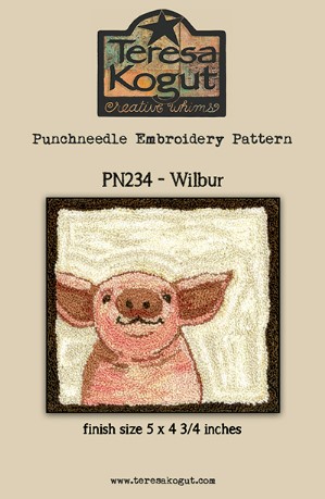 PN234 Wilbur - Punch Needle Pattern: Stitch-It Central