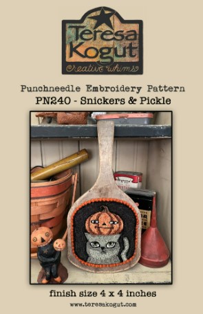 PN240 Snickers & Pickle - Punch Needle Pattern: Stitch-It Central