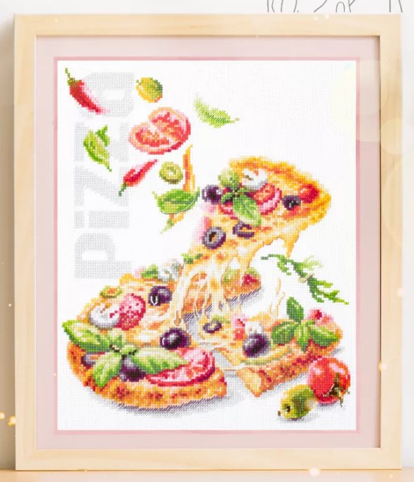 Pizza (14 Count) - Cross Stitch Kit: Stitch-It Central