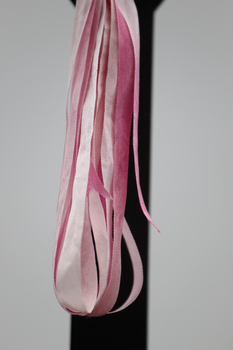 01 Raspberry Ripple - Dinky Dyes Silk Ribbon 4mm: Stitch-It Central