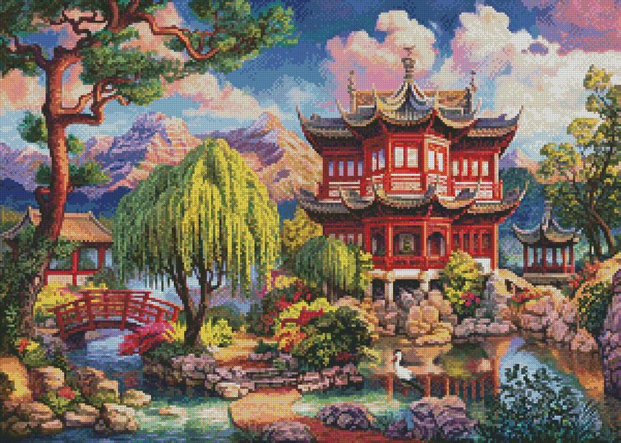 Secret Temple - Cross Stitch Chart: Stitch-It Central
