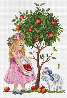 Apple Tree (16 Count) - Cross Stitch Kit: Stitch-It Central