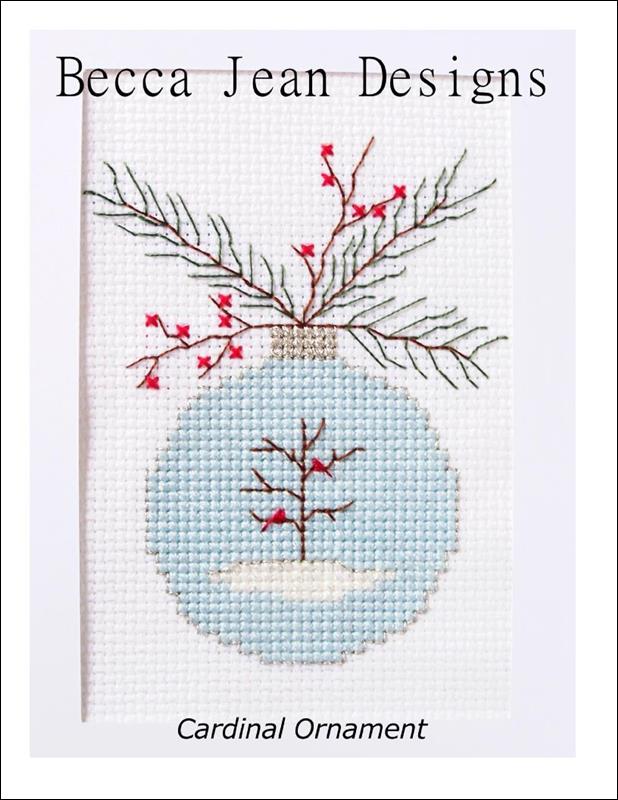 Cardinal Ornament - Cross Stitch Chart: Stitch-It Central