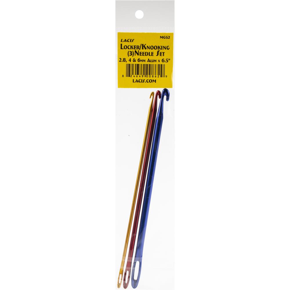 Locker/Knooking Steel Needle Set 6.5" Long (3/Pkg): Stitch-It Central