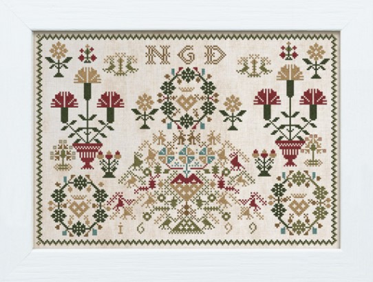 NGD 1699: A Dutch Flower Sampler - Cross Stitch Chart: Stitch-It Central