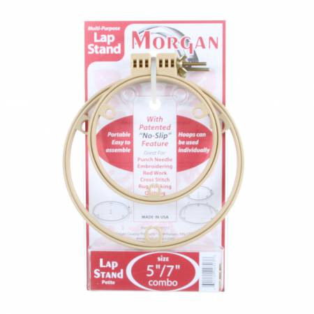 Morgan Lap Stand Combo 5" & 7" Quilting Hoops MH303: Stitch-It Central