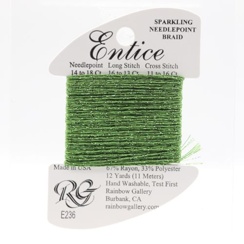 E236 Grass Green - Entice Rainbow Gallery: Stitch-It Central