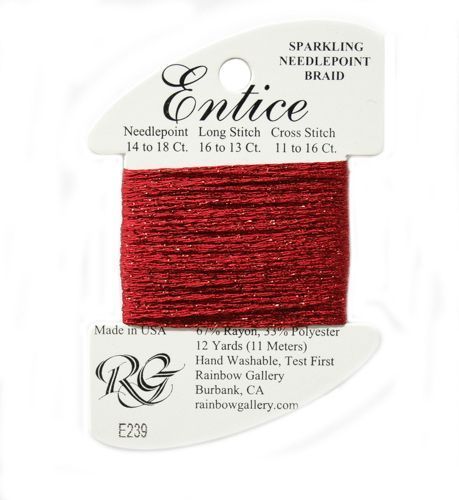E239 Tomato - Entice Rainbow Gallery: Stitch-It Central