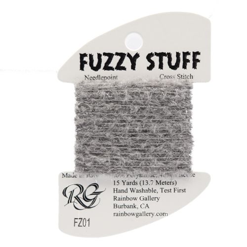 FZ01 Gray - Fuzzy Stuff Rainbow Gallery: Stitch-It Central