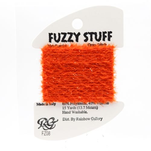 FZ08 Brite Orange - Fuzzy Stuff Rainbow Gallery: Stitch-It Central
