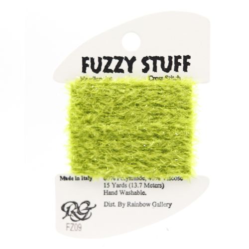 FZ09 Lime Green - Fuzzy Stuff Rainbow Gallery: Stitch-It Central