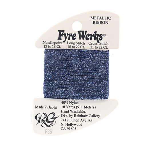 F36 New Royal Blue - Fyre Werks Rainbow Gallery: Stitch-It Central