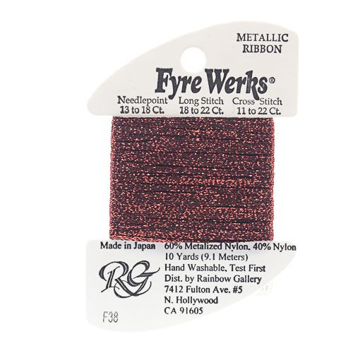 F38 New Red - Fyre Werks Rainbow Gallery: Stitch-It Central