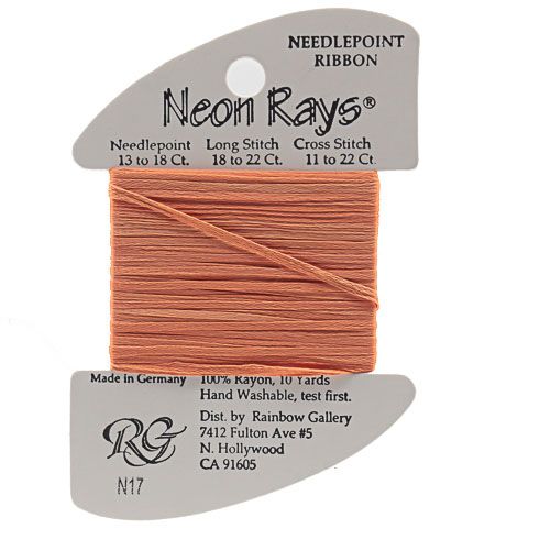 N17 Peach - Neon Rays: Stitch-It Central