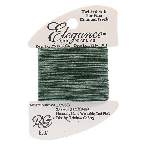 E907 Dark Pistachio Green - Elegance Rainbow Gallery: Stitch-It Central