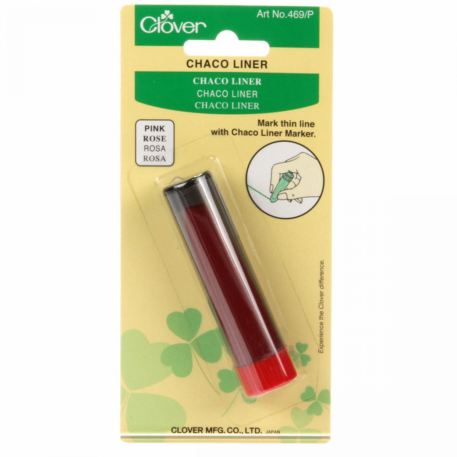 Clover Chaco Liner Chalk Wheel Red/Pink: Stitch-It Central