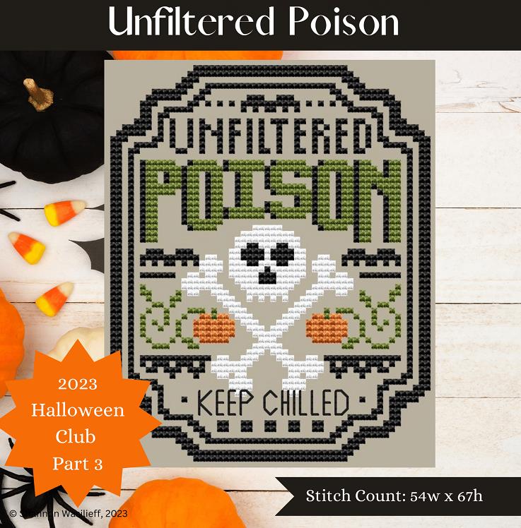 Unfiltered Poison - Cross Stitch Chart: Stitch-It Central