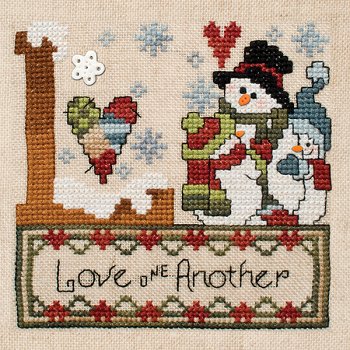 Love One Another #3 - June 2013 Pattern Of The Month Cross Stitch Chart ...