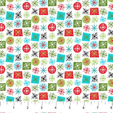 Extreme Santa - White Multi Presents 25442-10 - Quilting Fabric: Stitch ...