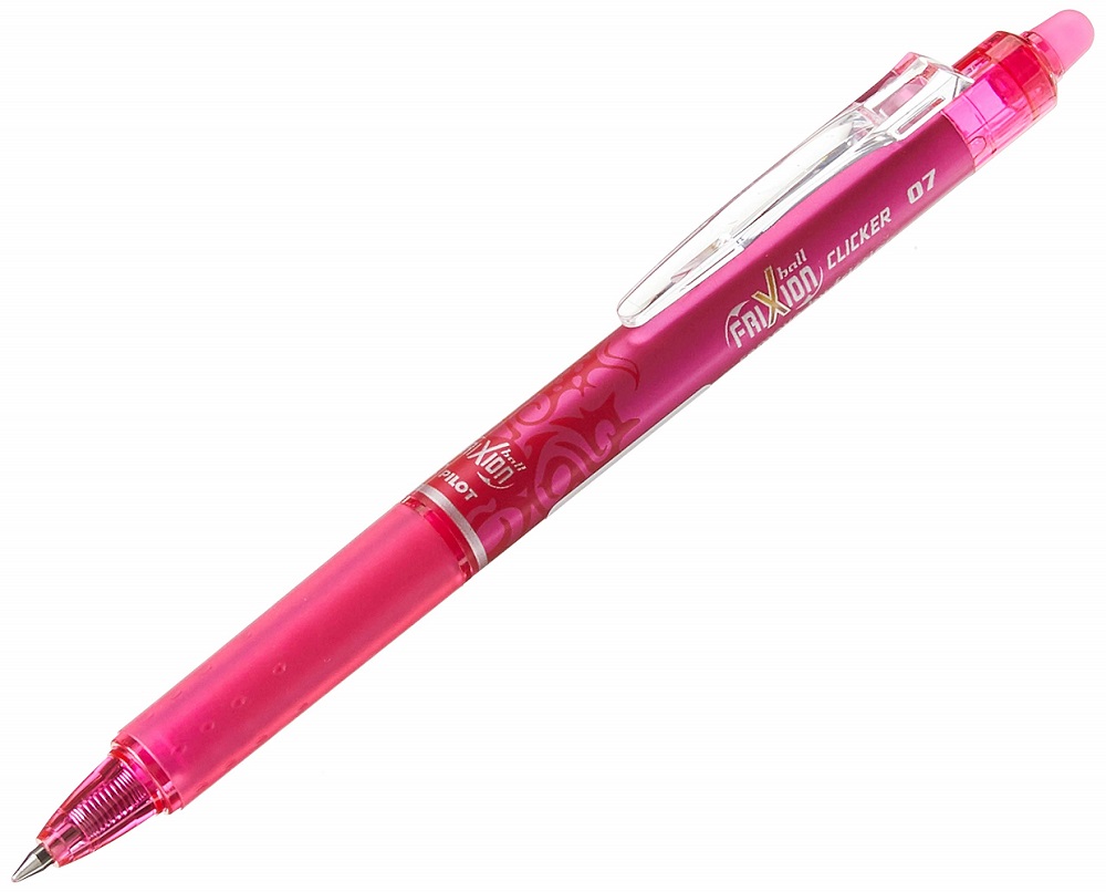 Frixion Clicker Pen 0.7mm Point (Iron-off) Pink: Stitch-It Central