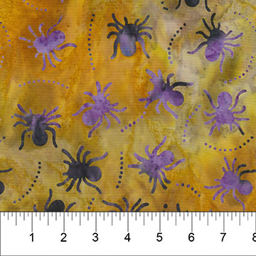 Midnight Magic Batik - Sunglow Spiders 83002-53 - Quilting Fabric ...
