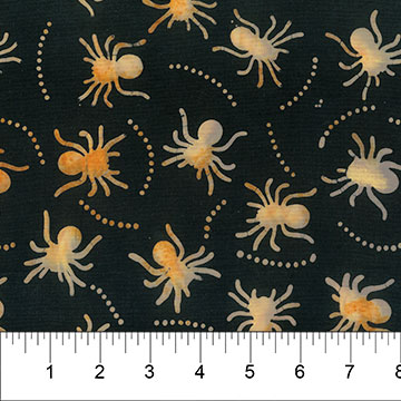 Midnight Magic Batik - Black Spiders 83002-99 - Quilting Fabric: Stitch ...